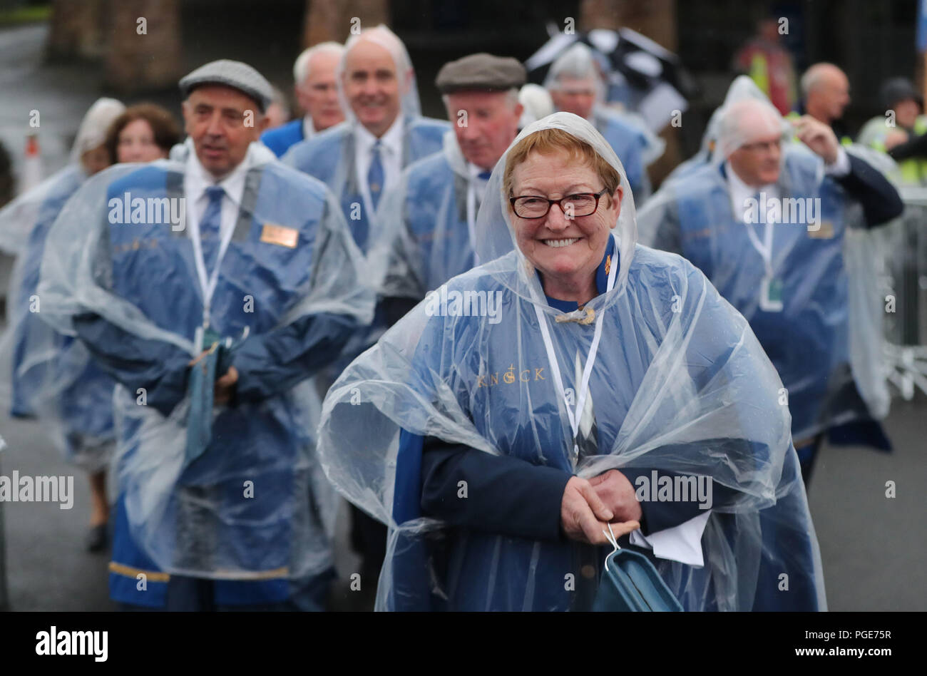 Pilgrims arrive at Knock Holy Shrine, in County Mayo Where Pope Francis ...