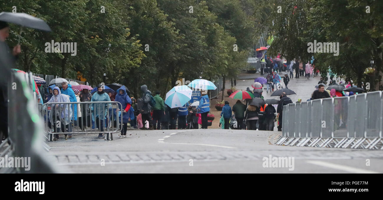 Pilgrims arrive at Knock Holy Shrine, in County Mayo Where Pope Francis ...