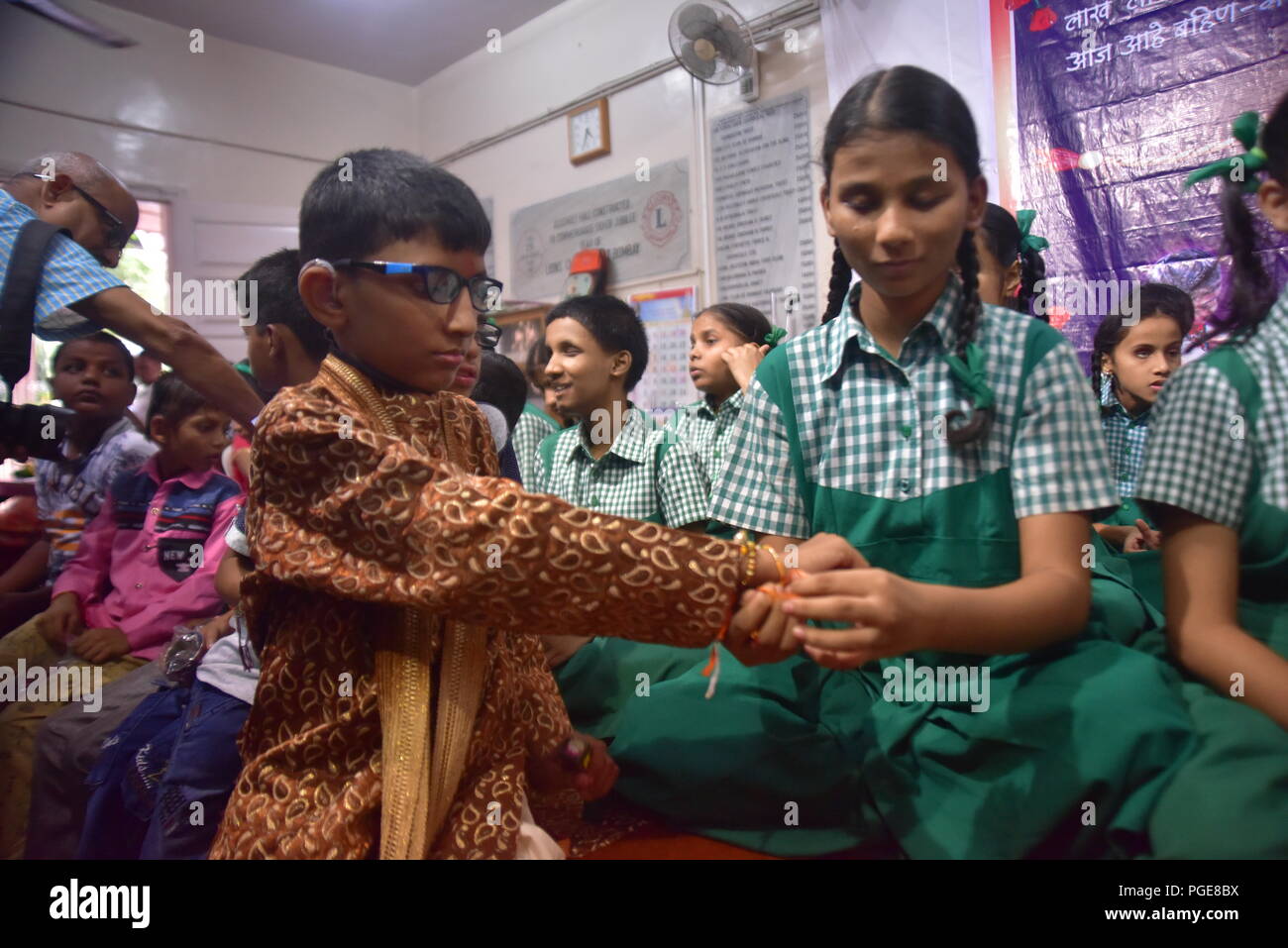 Mumbai, India. 24th Aug, 2018. Raksha Bandhan ceremony at Shreemati ...