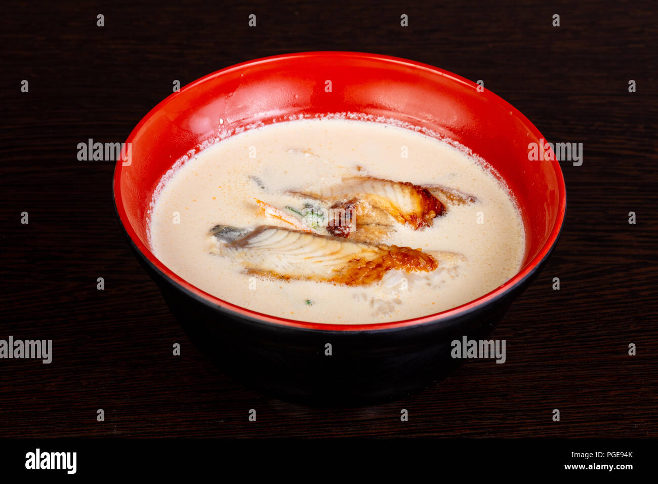 Japanese Cream soup with eel Stock Photo - Alamy