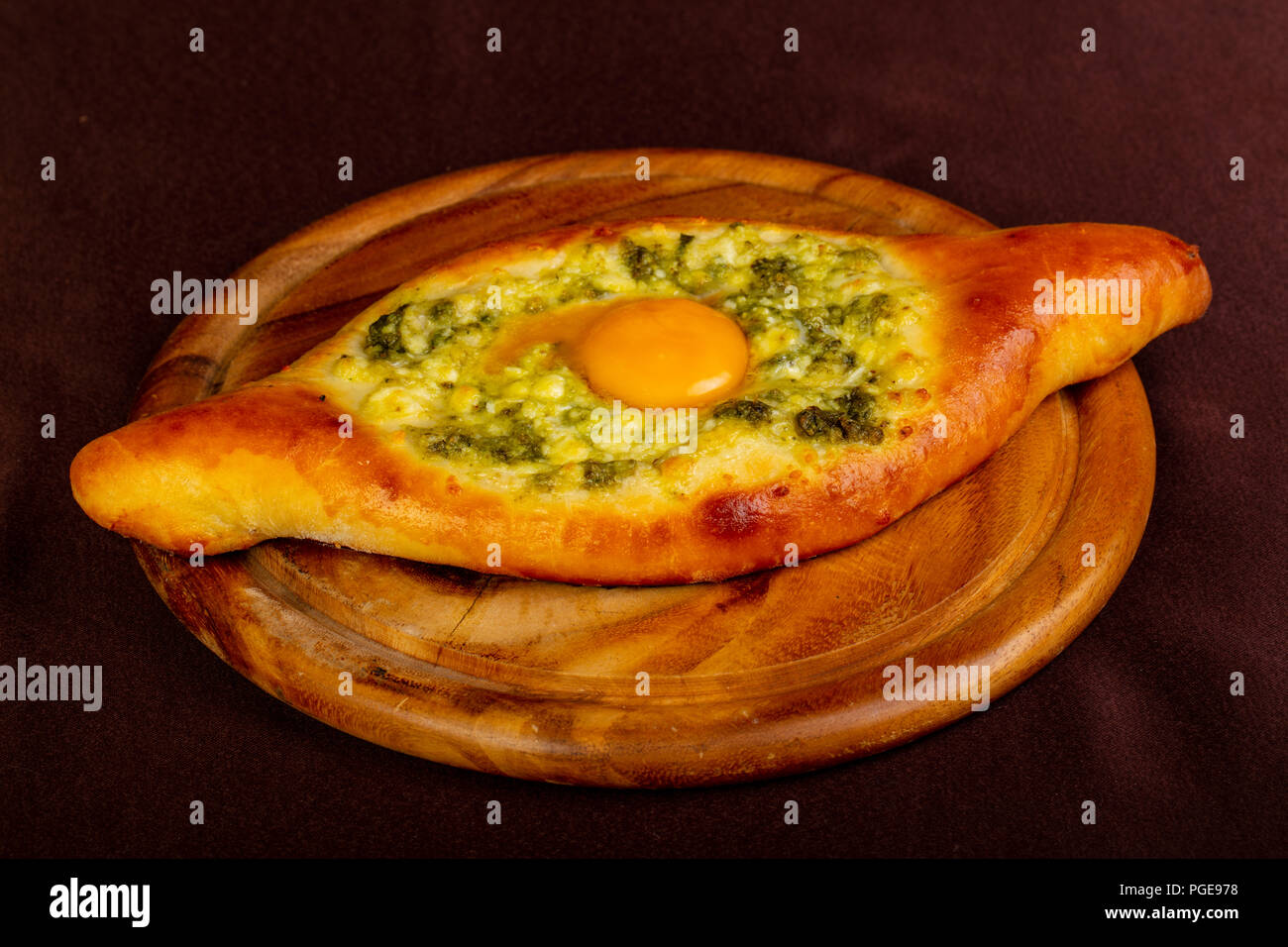 Georgian traditional Hachapuri with cheese Stock Photo - Alamy