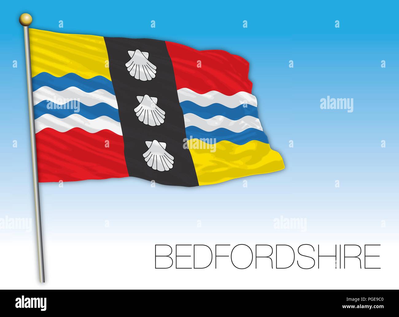 Flag of bedfordshire Stock Vector Images - Alamy