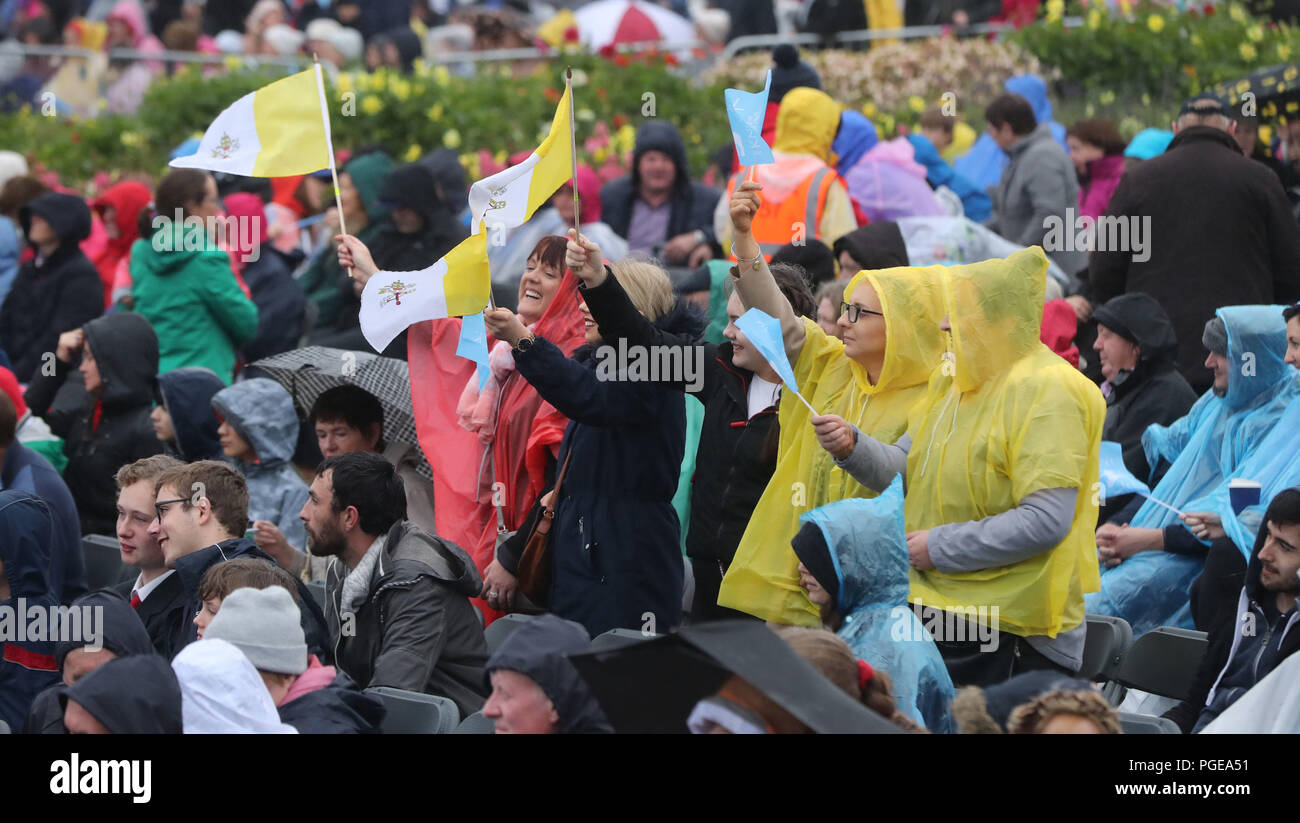 Pilgrims arrive at Knock Holy Shrine, in County Mayo Where Pope Francis ...