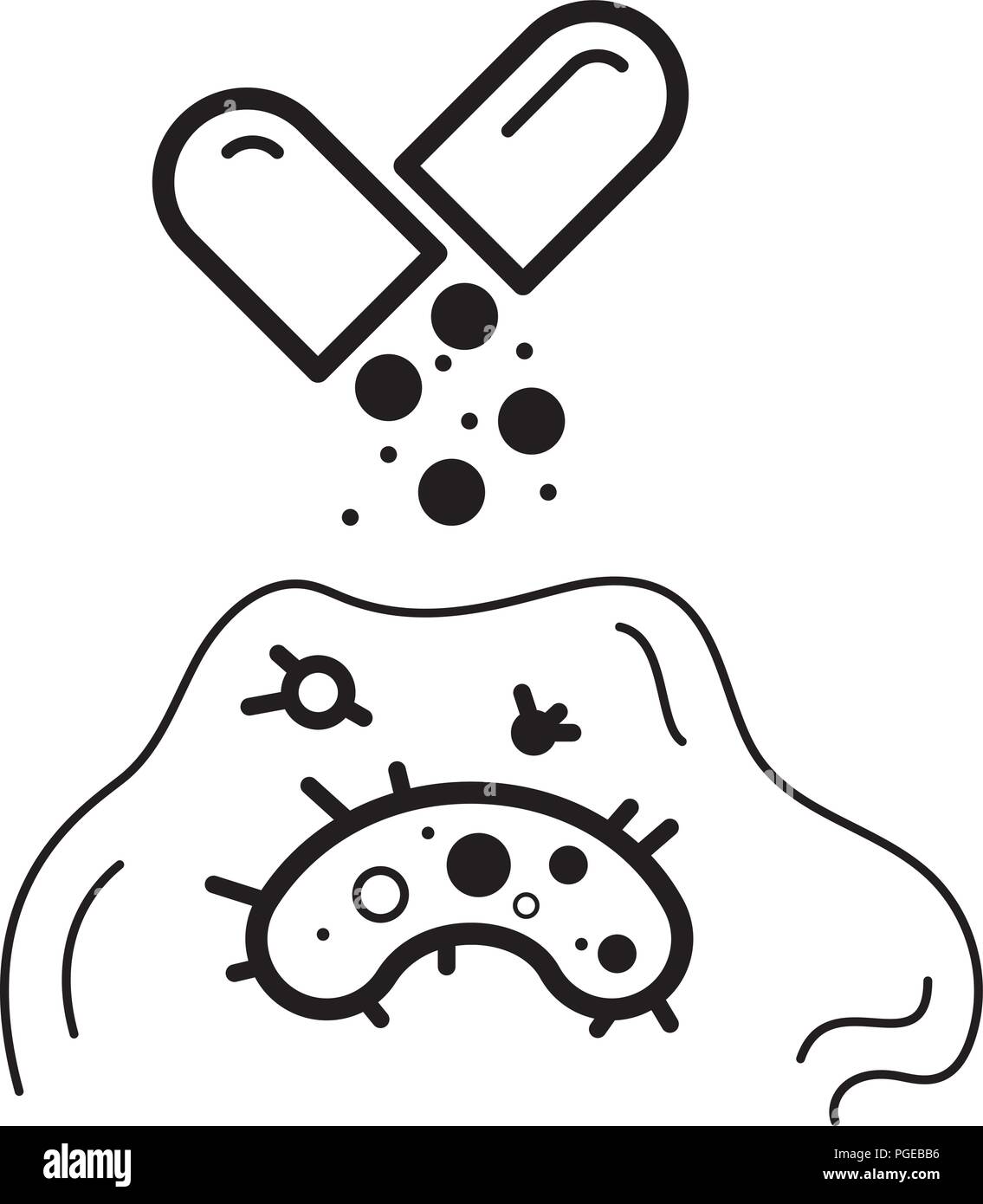 Biofilm microorganism Stock Vector Images - Alamy