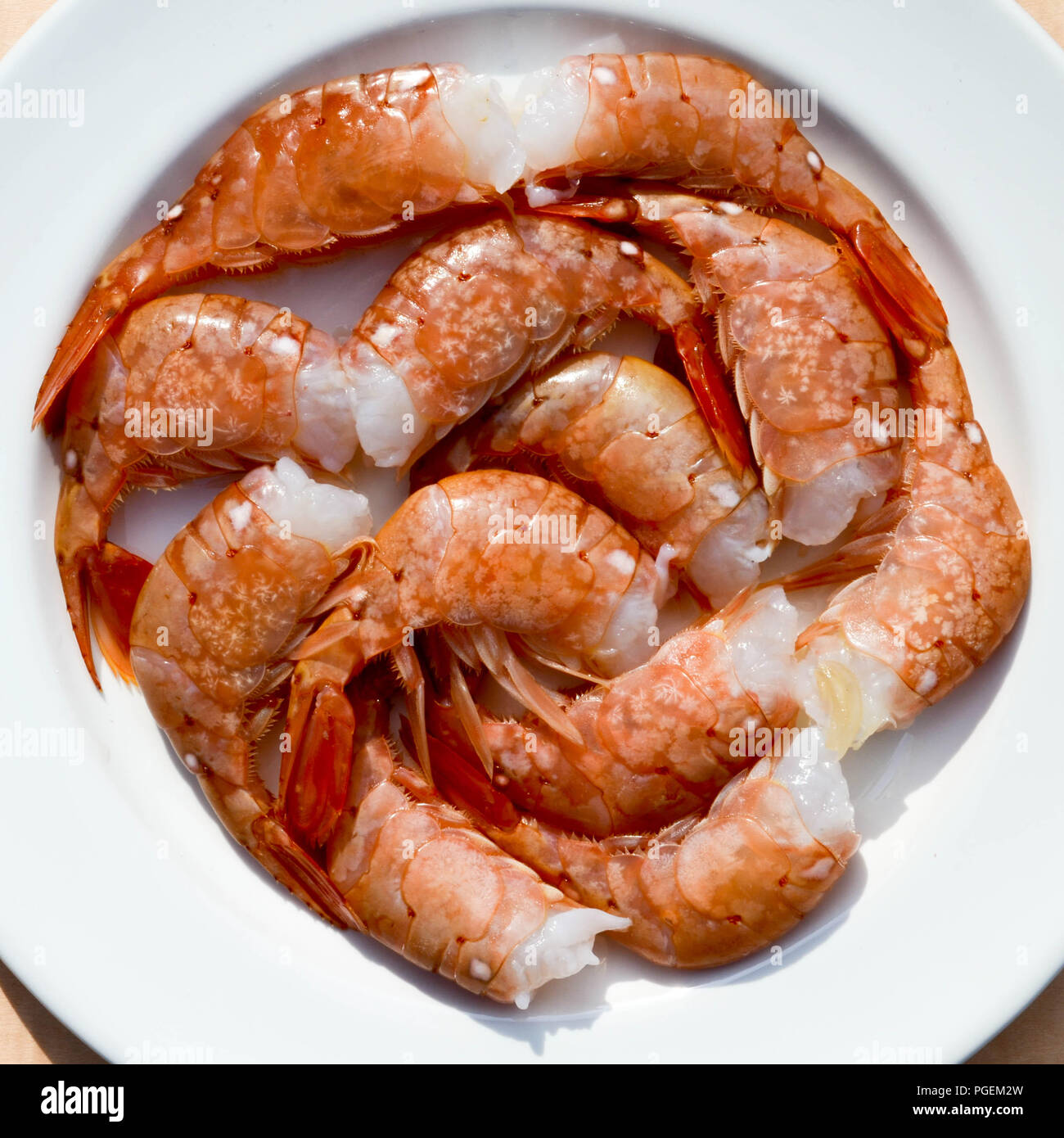 Unpeeled shrimp tails hi-res stock photography and images - Alamy