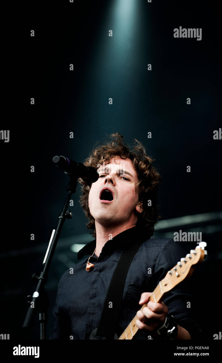 Belgian rock band Arid at the Suikerrock festival in Tienen (Belgium ...