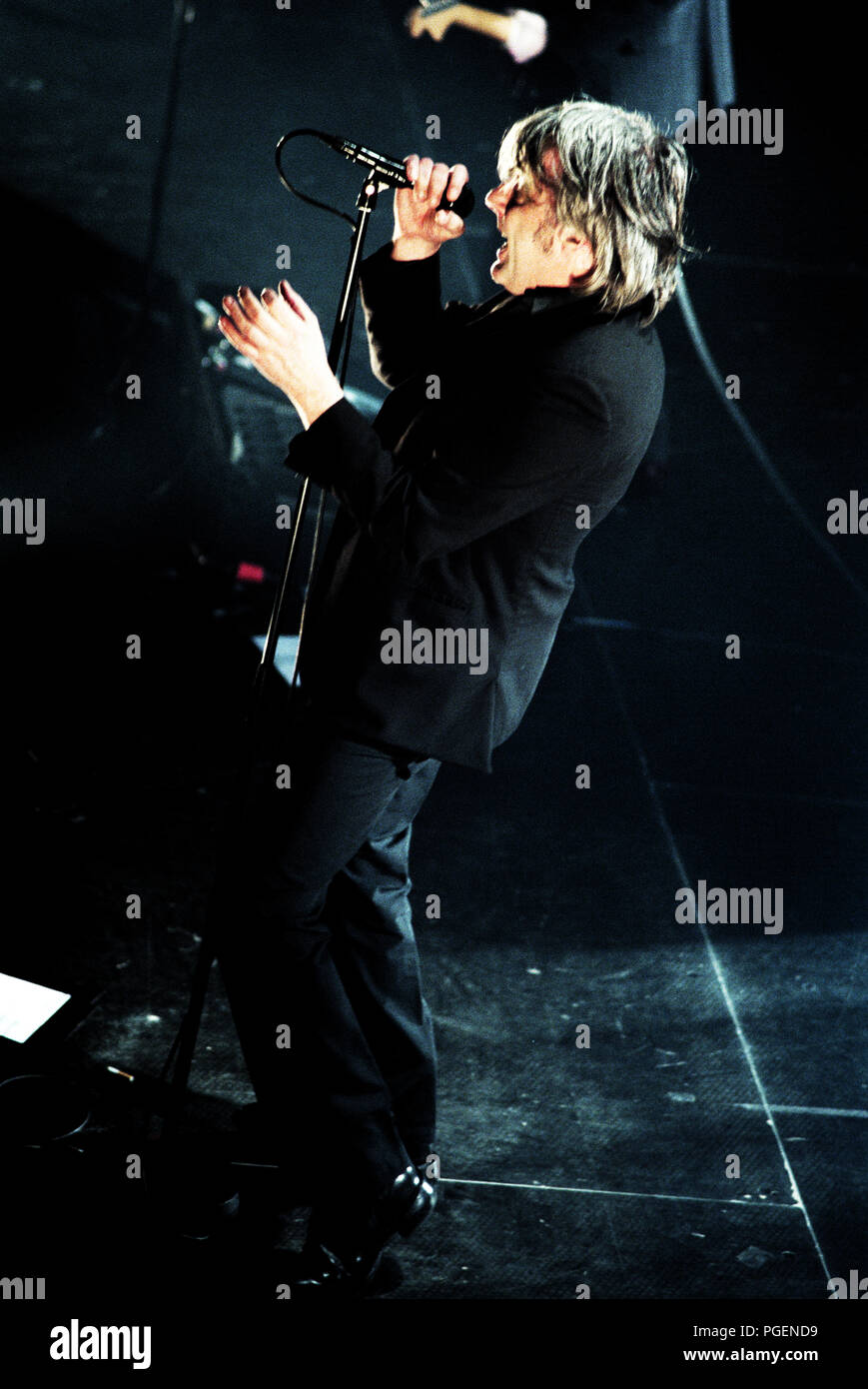 concert of the Belgian rock singer Arno at the Ancienne Belgique in ...