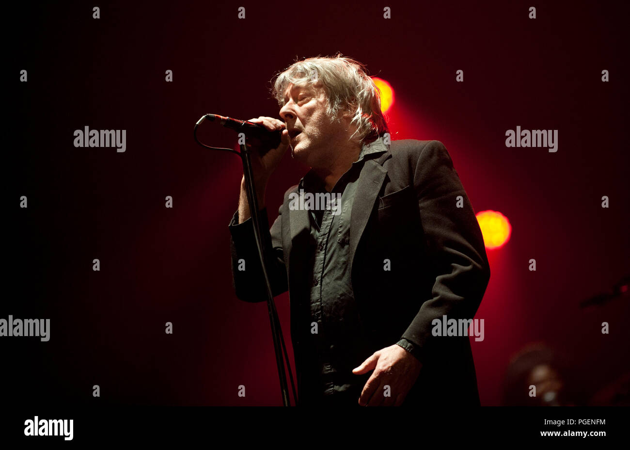 Concert of the Belgian rock singer Arno celebrating his 65th birthday ...