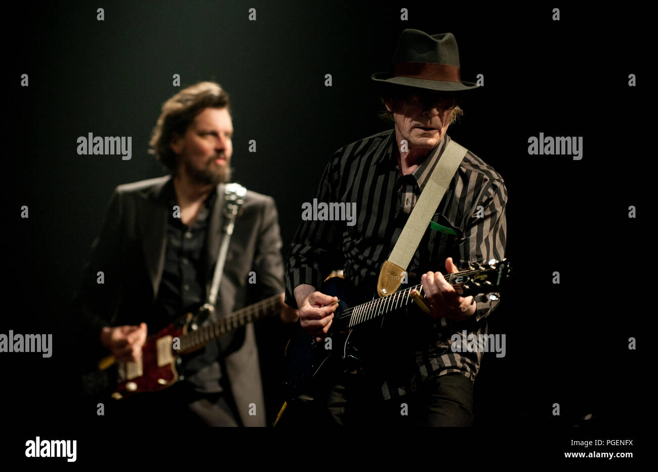 Concert of the Belgian rock singer Arno celebrating his 65th birthday ...