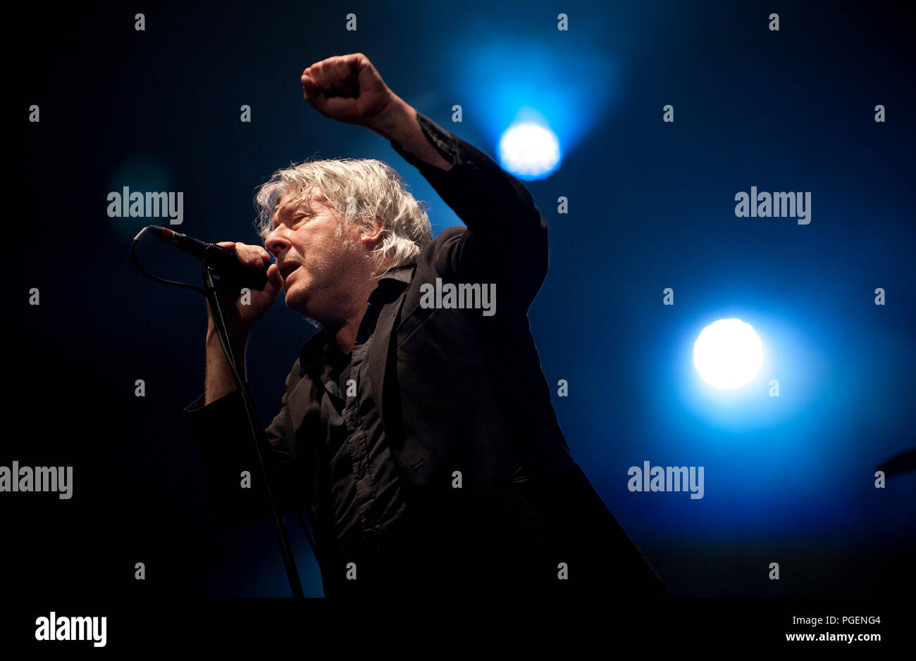 Concert of the Belgian rock singer Arno celebrating his 65th birthday ...