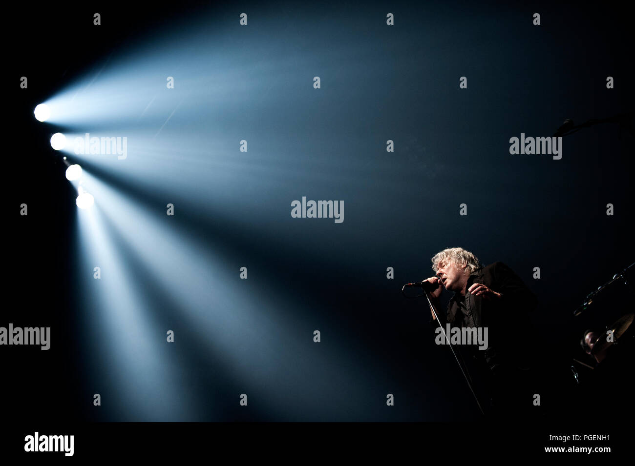 Concert of the Belgian rock singer Arno celebrating his 65th birthday ...