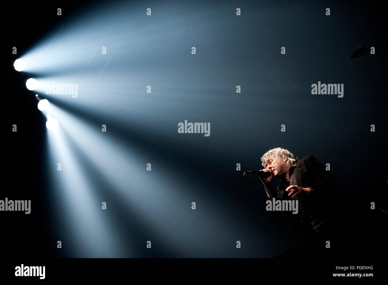 Concert of the Belgian rock singer Arno celebrating his 65th birthday ...