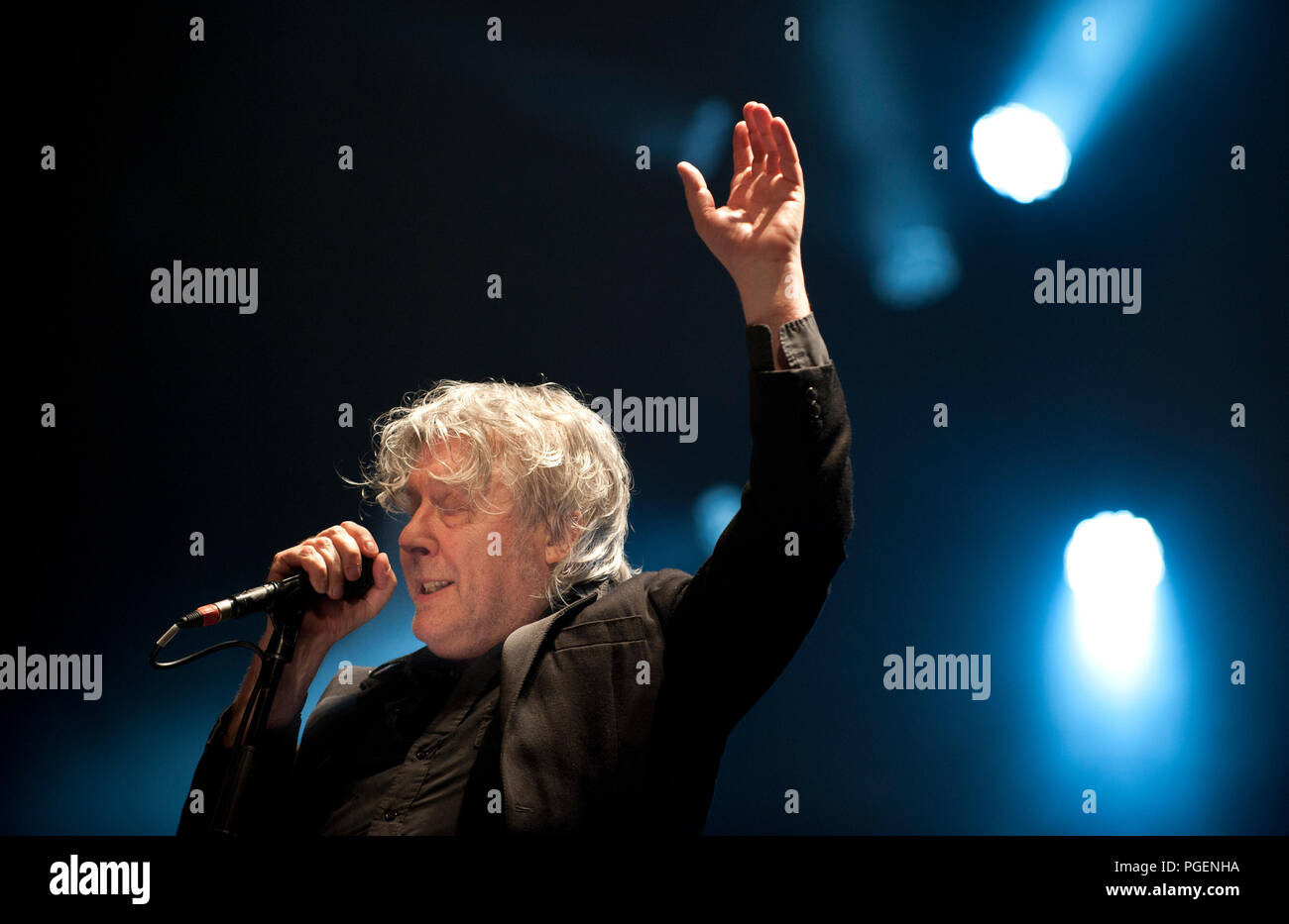 Concert of the Belgian rock singer Arno celebrating his 65th birthday ...