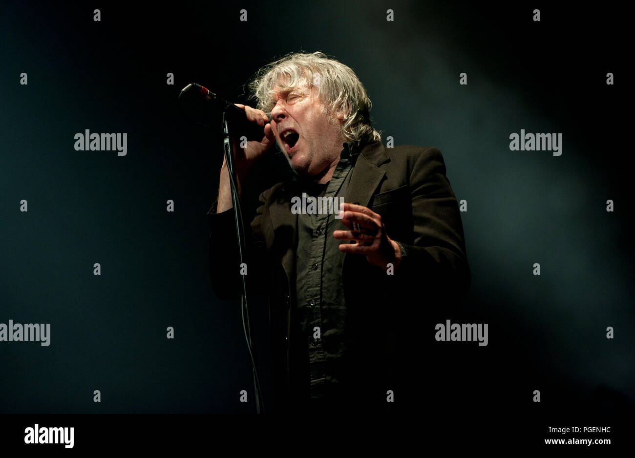 Concert of the Belgian rock singer Arno celebrating his 65th birthday ...