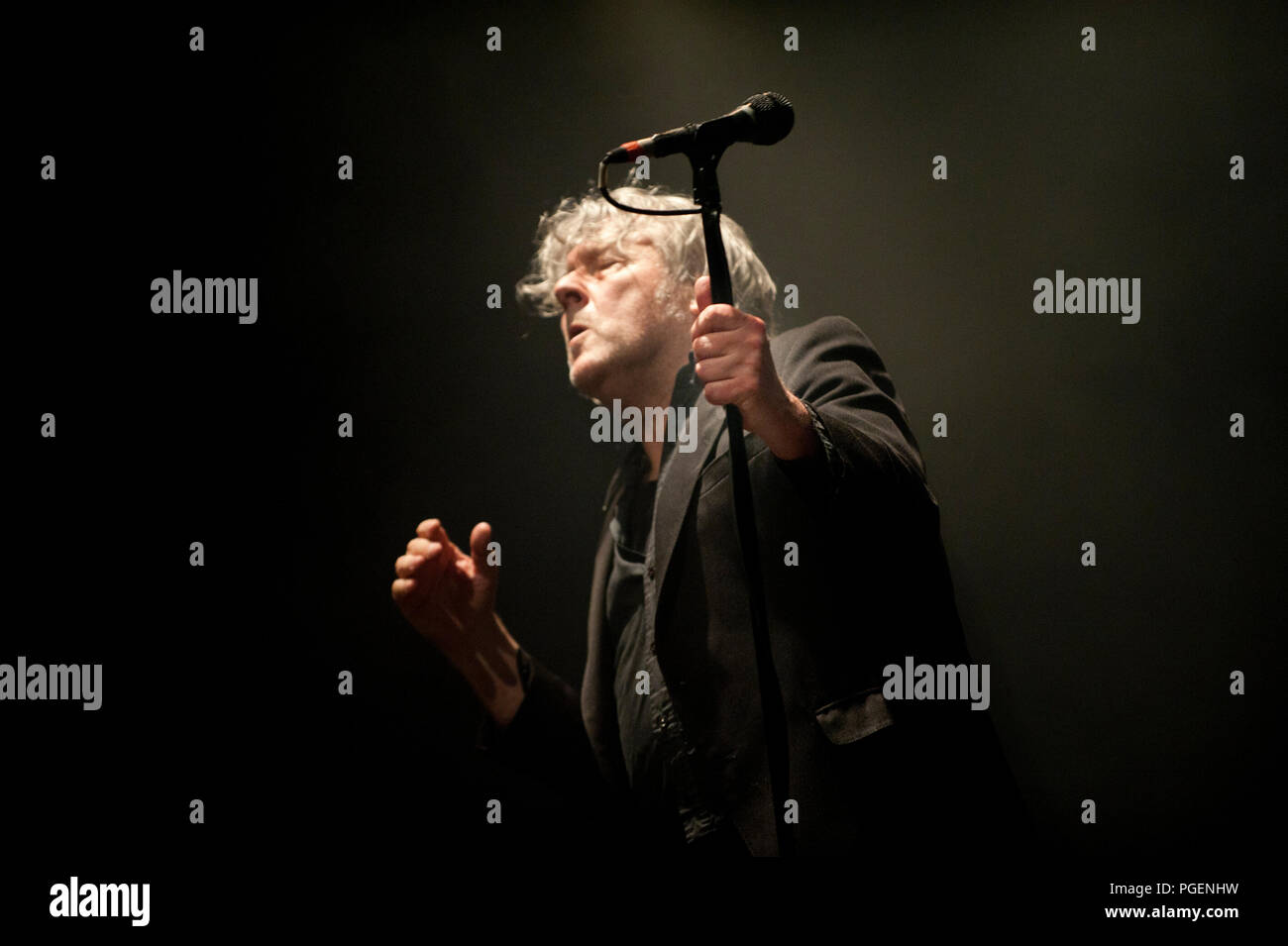 Concert of the Belgian rock singer Arno celebrating his 65th birthday ...