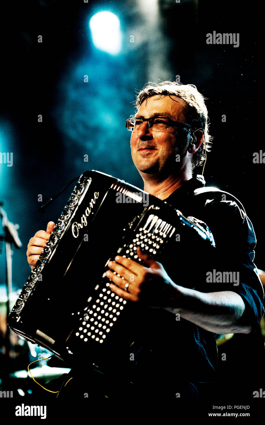 Belgian singer Arno performing his Arno's Stoemp concert at the Theater ...