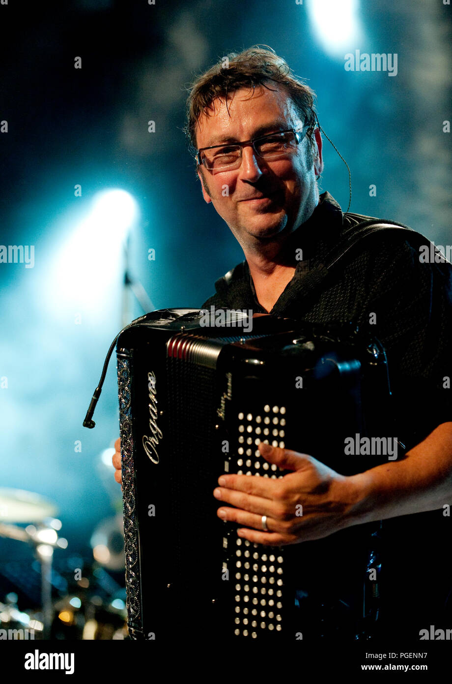 Belgian singer Arno performing his Arno's Stoemp concert at the Theater ...