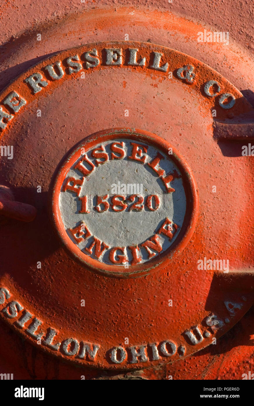 Russell steam traction engine tractor detail, Great Oregon Steam-Up ...