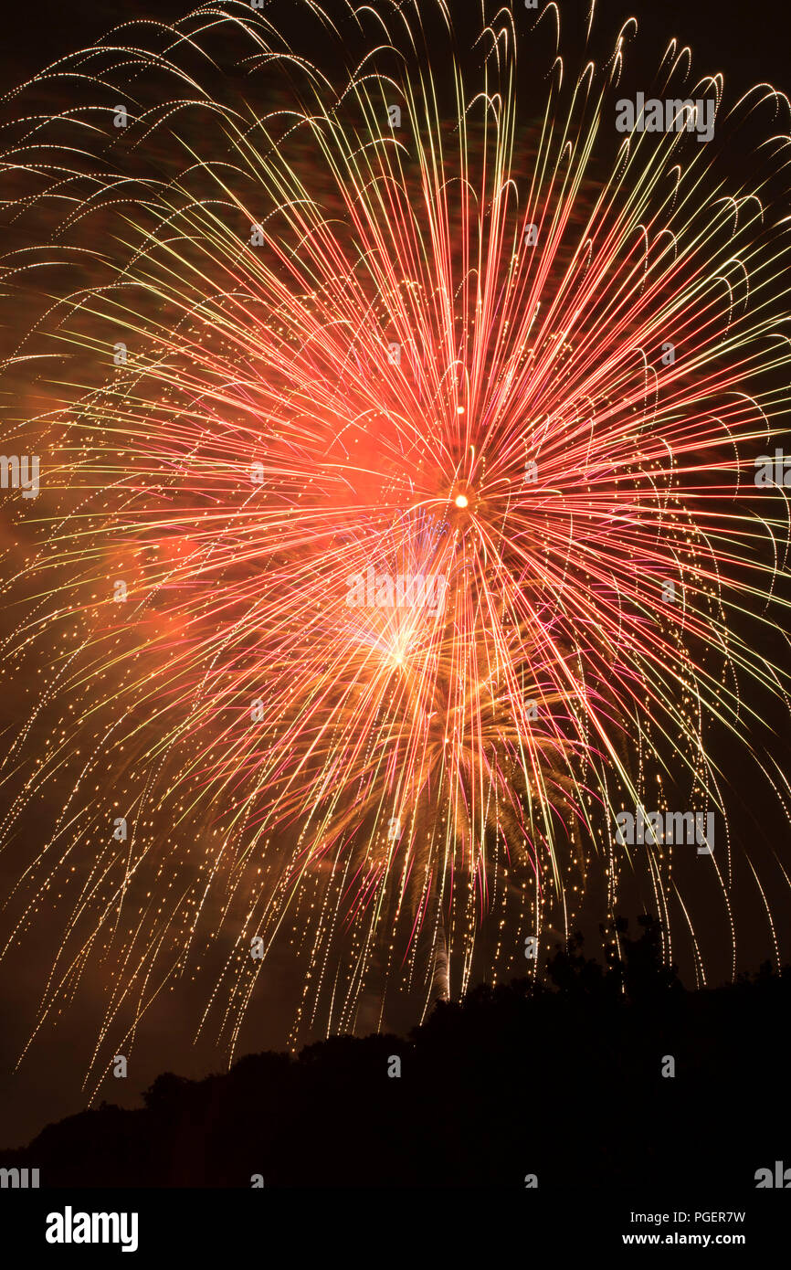 Fireworks, Great American Boom, New Britain, Connecticut Stock Photo ...