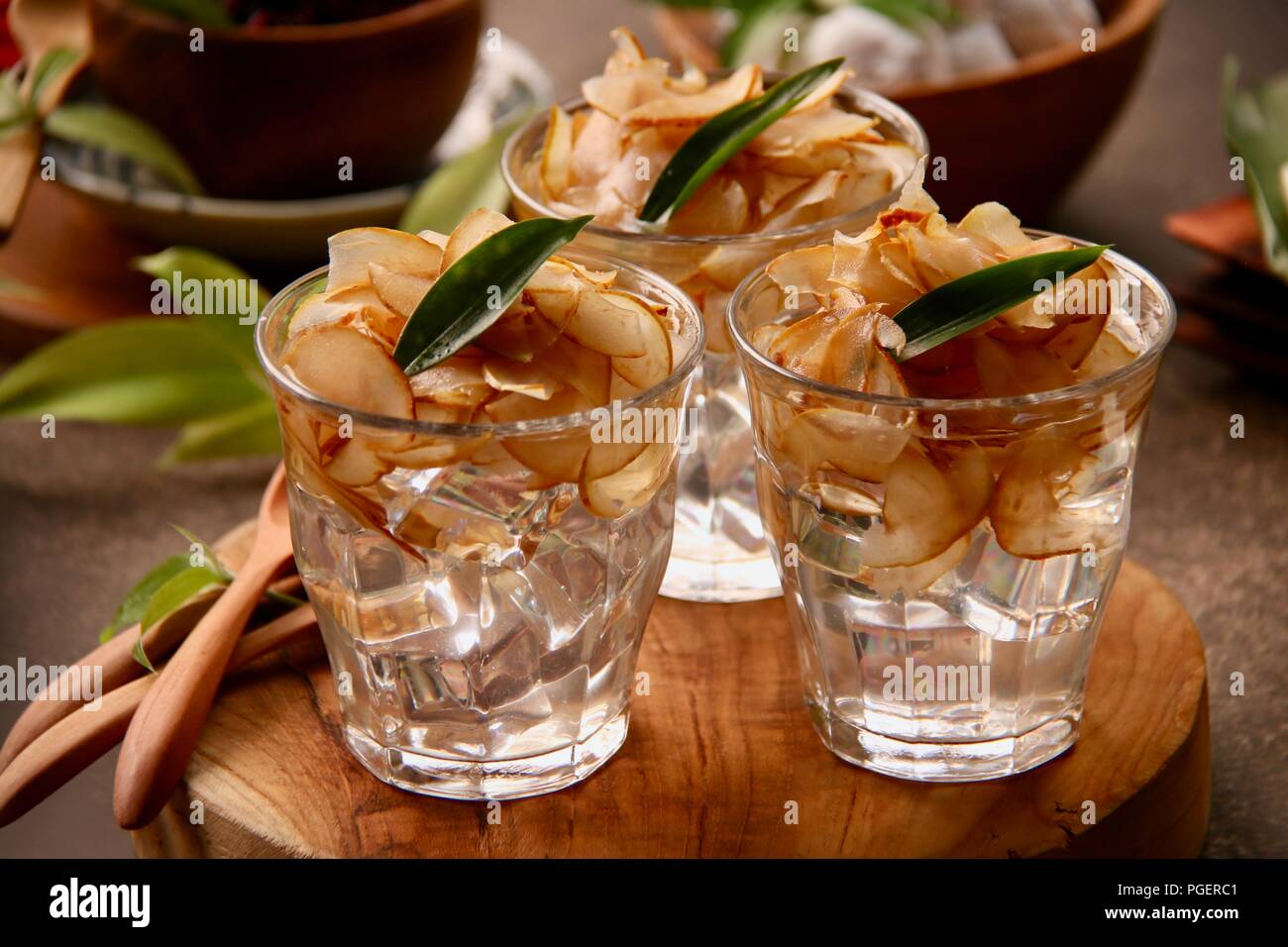 Es Pala Bogor, the traditional dessert drink of iced nutmeg fruit ...