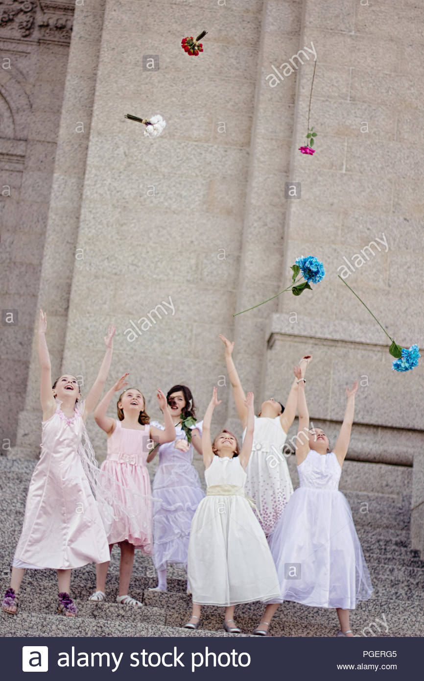 Throwing Flowers High Resolution Stock Photography and Images - Alamy