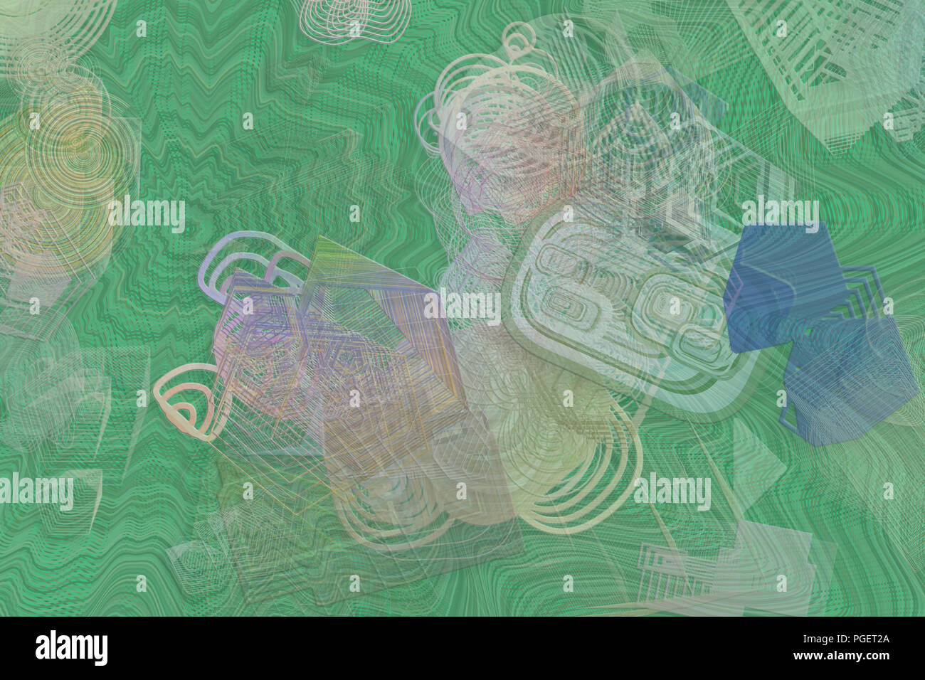 Abstract blended messy shapes. Good for web page, wallpaper, graphic ...