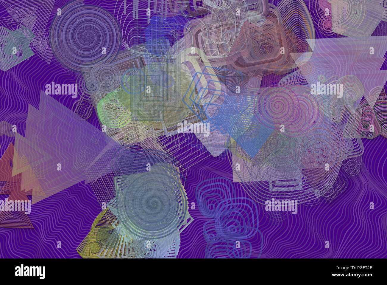 Abstract blended messy shapes, colorful & artistic for graphic design ...