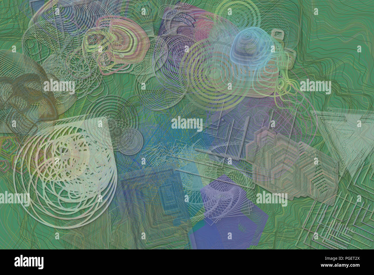 Abstract blended messy shapes, colorful & artistic for graphic design ...