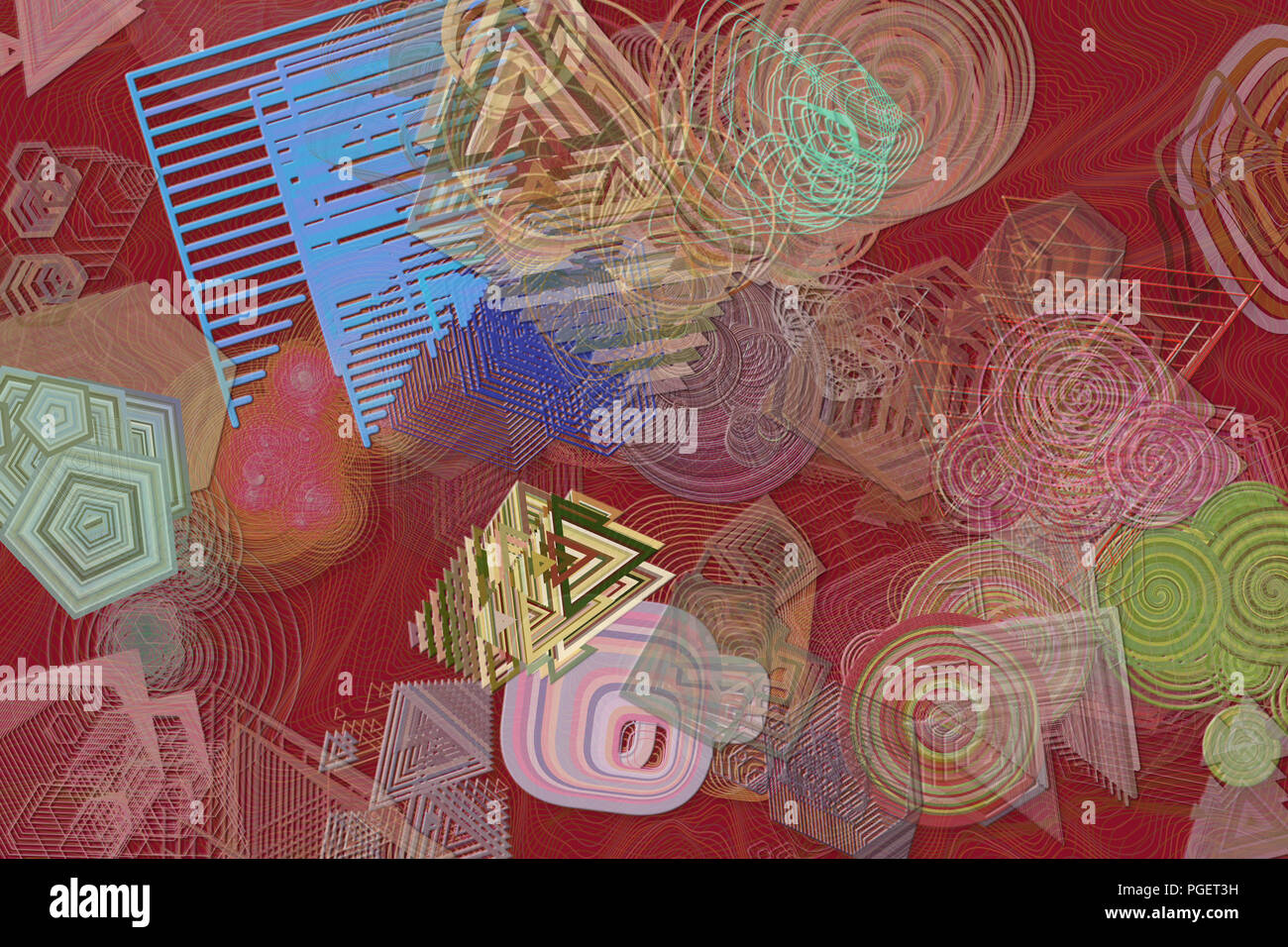 Background abstract blended messy shapes. Good pattern for design Stock ...
