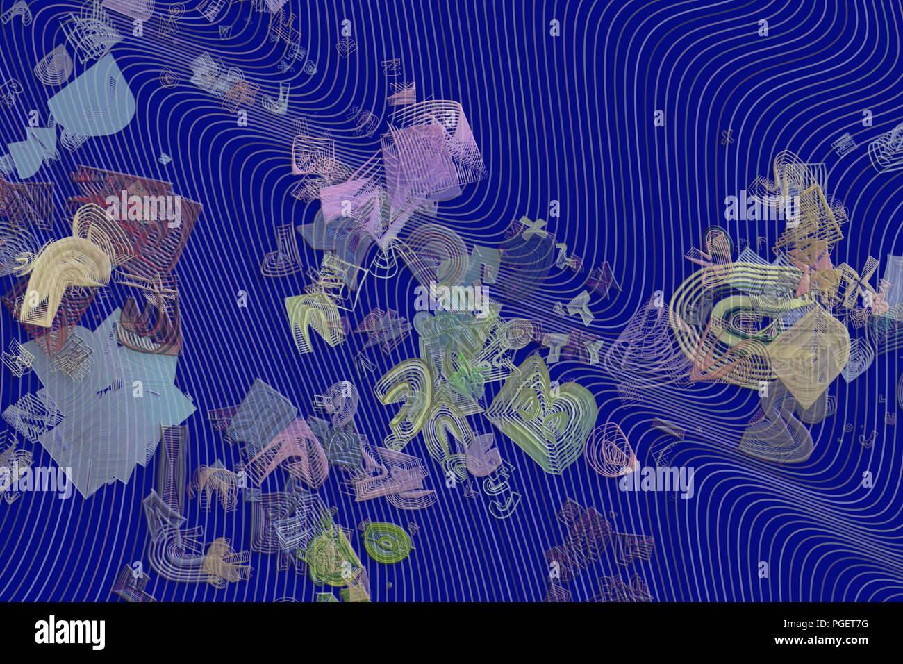 Artistic blended messy shapes background pattern abstract Stock Photo ...