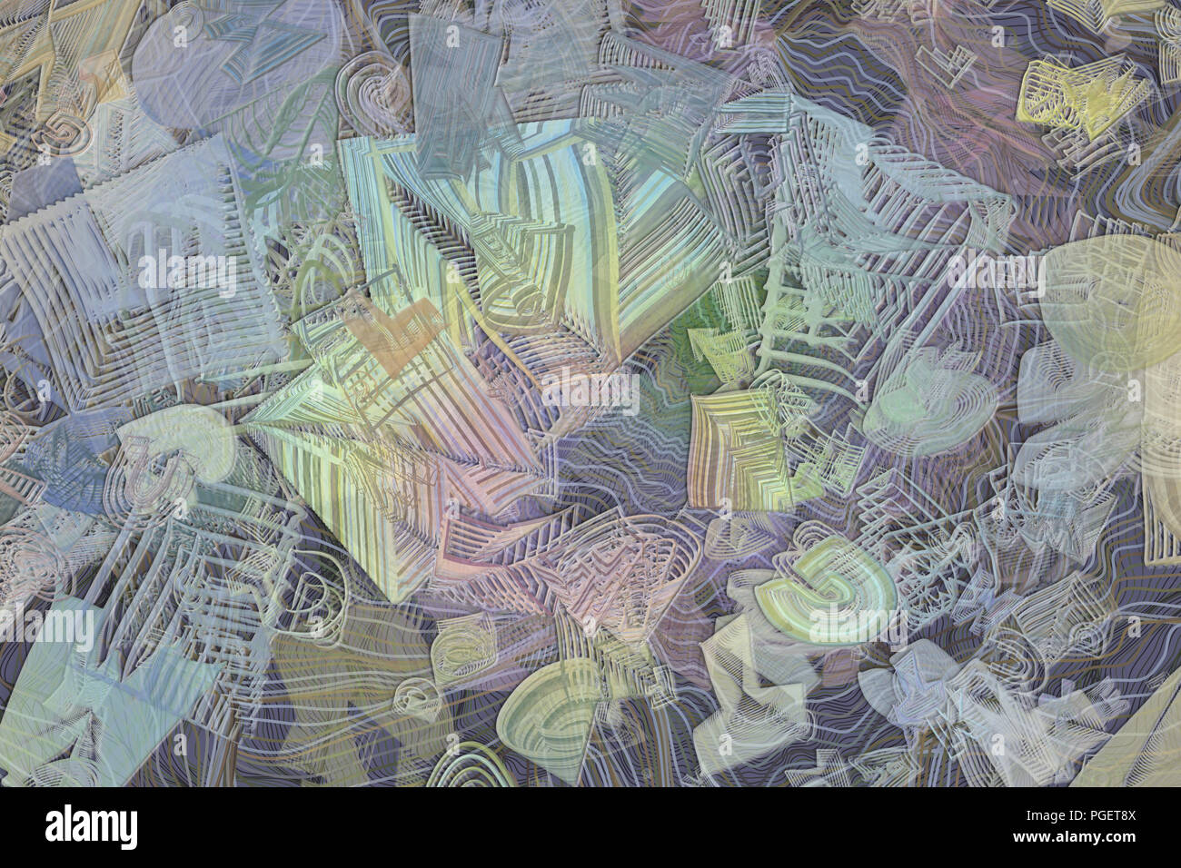 Artistic blended messy shapes background pattern abstract Stock Photo ...