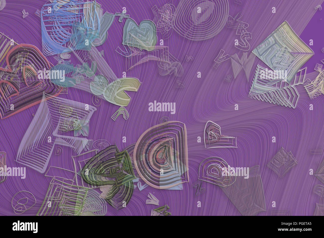 Geometric Conceptual background blended messy shapes for design texture ...
