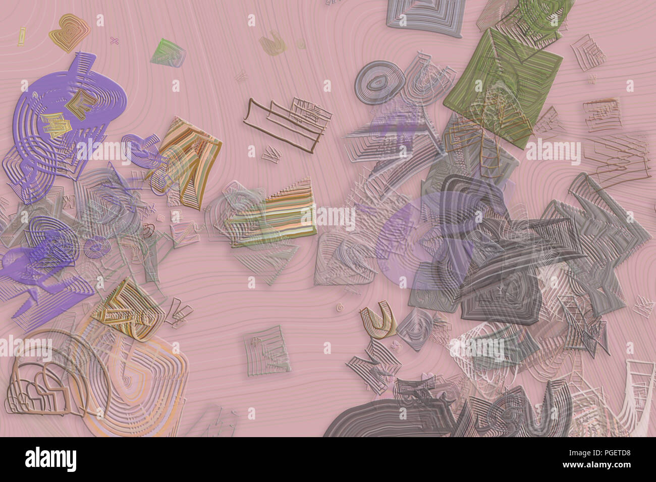 Geometric Conceptual background blended messy shapes for design texture ...