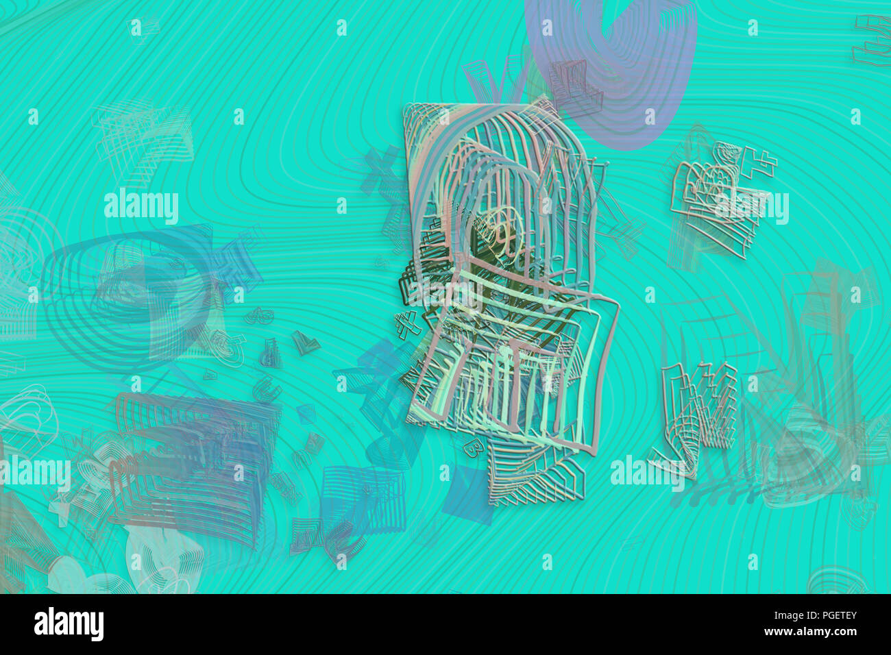 Background abstract blended messy shapes. Good pattern for design Stock ...