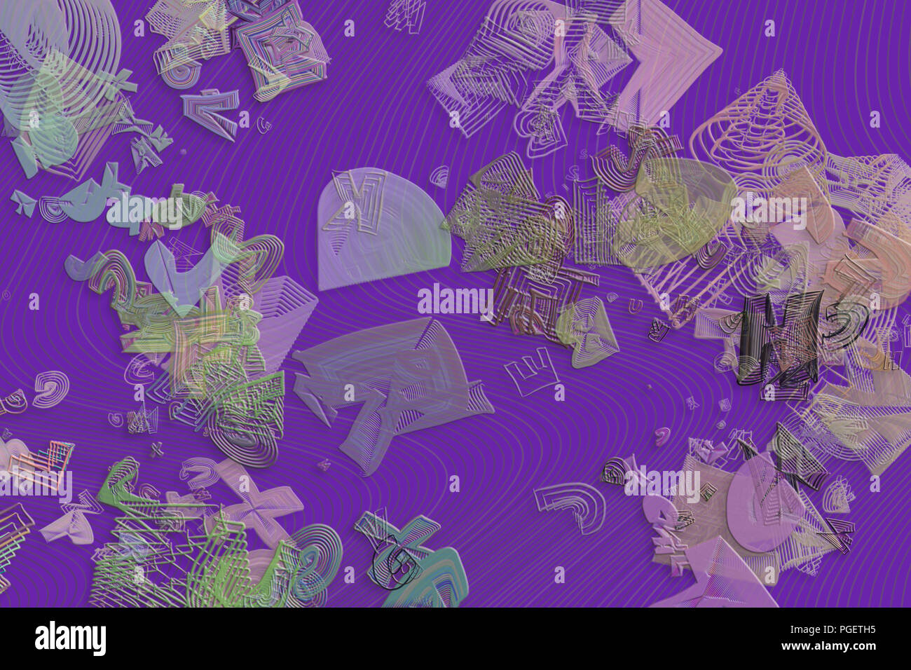 Artistic blended messy shapes background pattern abstract Stock Photo ...