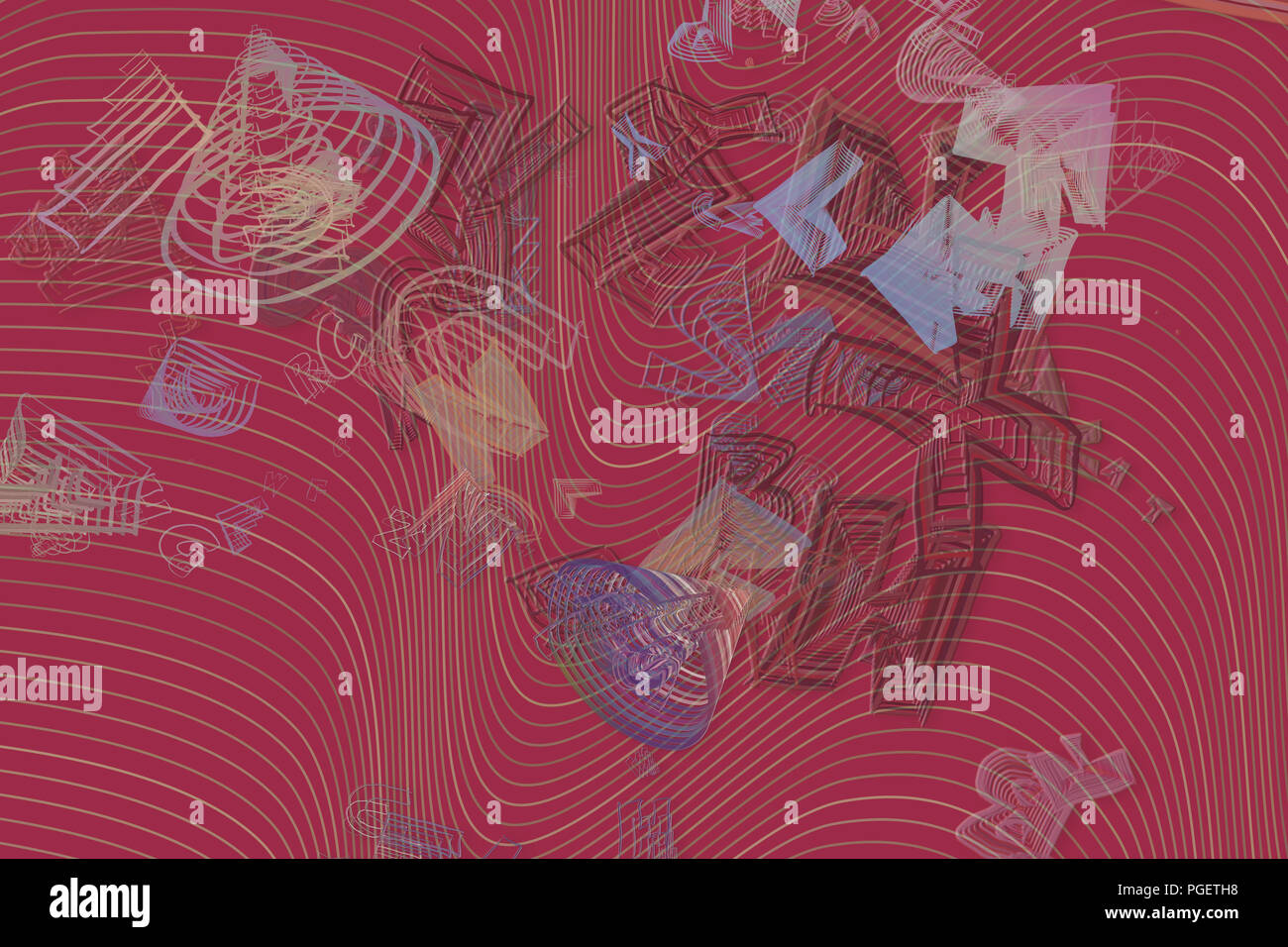 Abstract blended messy shapes, colorful & artistic for graphic design ...