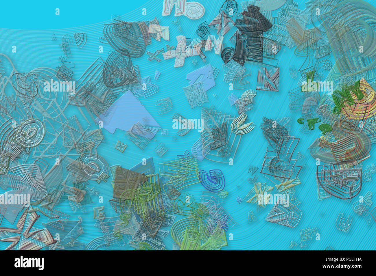 Background abstract blended messy shapes. Good pattern for design Stock ...