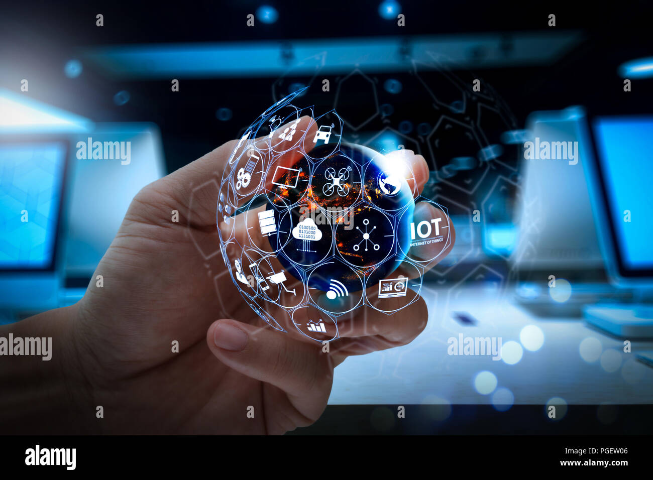 Internet of Things (IOT) technology with AR (Augmented Reality) on VR ...