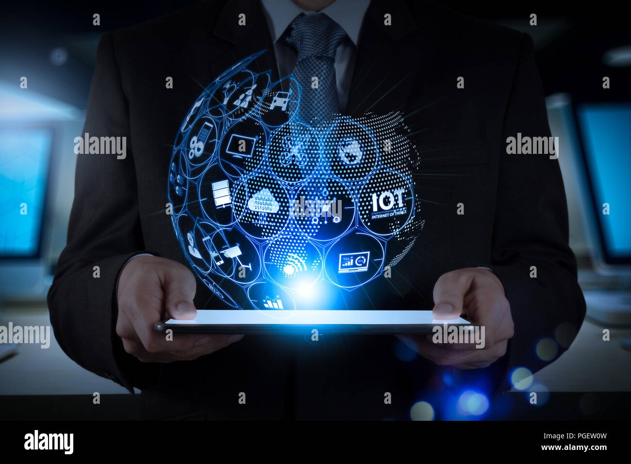 Internet of Things (IOT) technology with AR (Augmented Reality) on VR ...