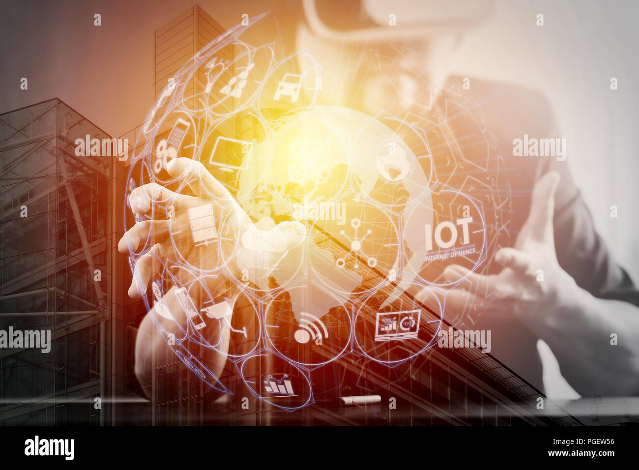 Internet of Things (IOT) technology with AR (Augmented Reality) on VR ...