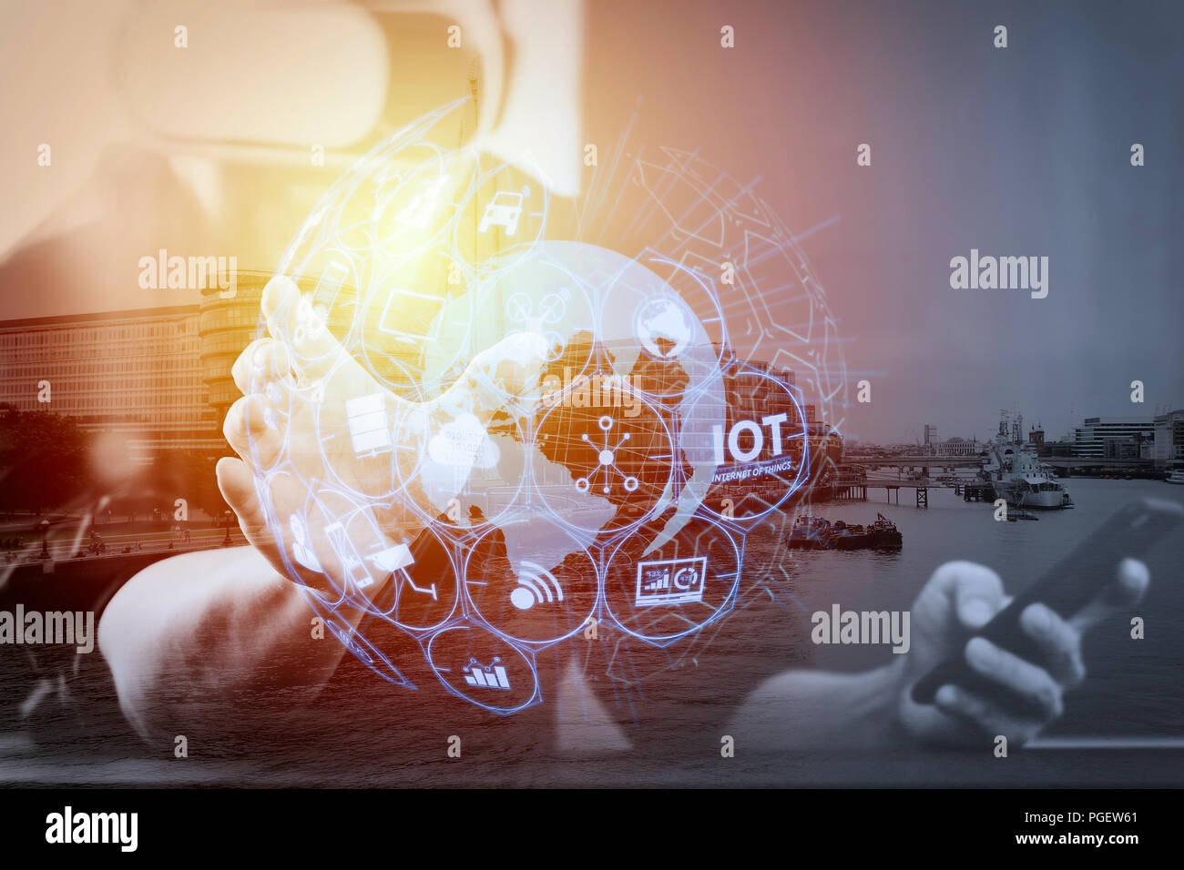 Internet of Things (IOT) technology with AR (Augmented Reality) on VR ...