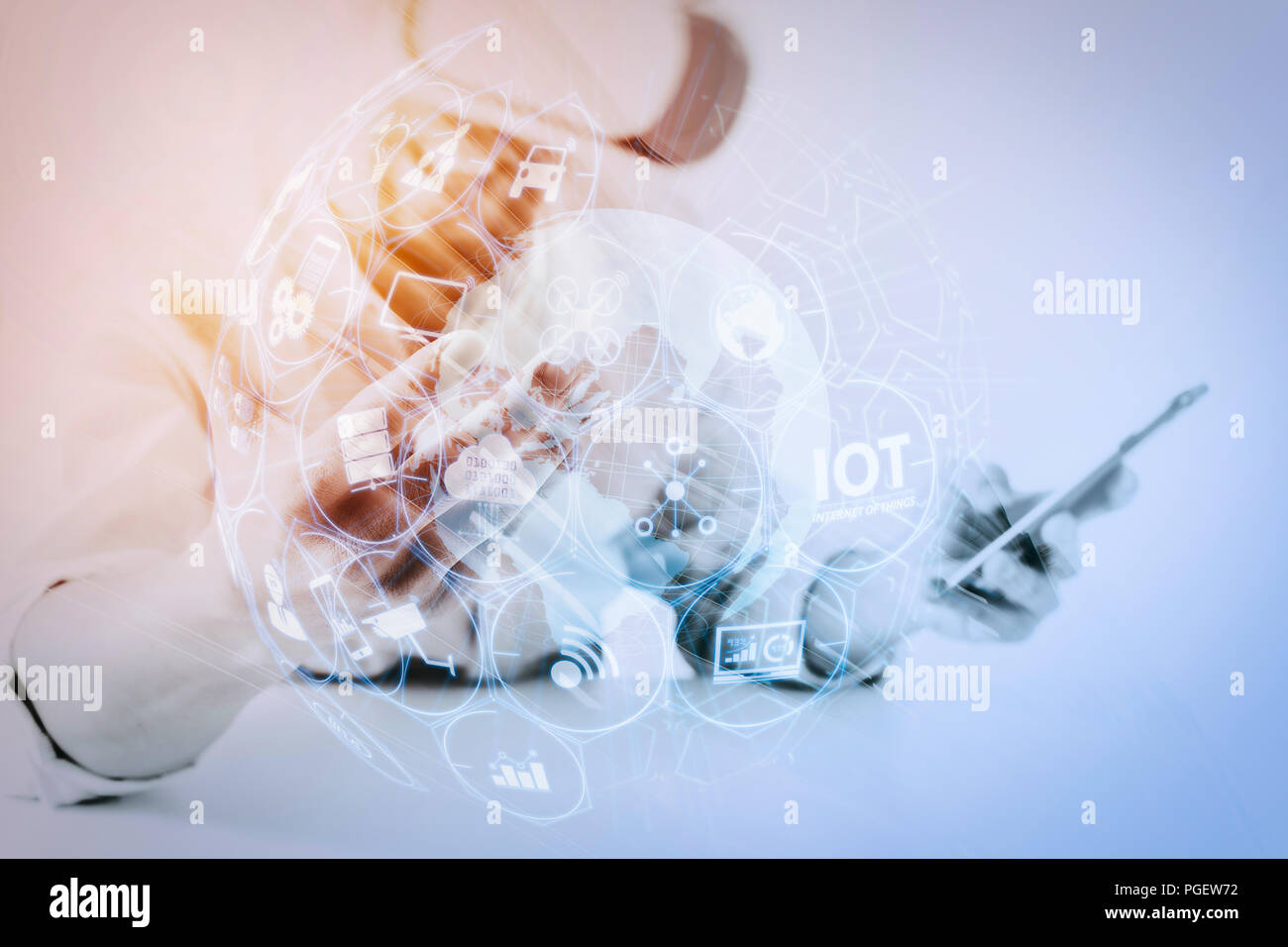 Internet of Things (IOT) technology with AR (Augmented Reality) on VR ...