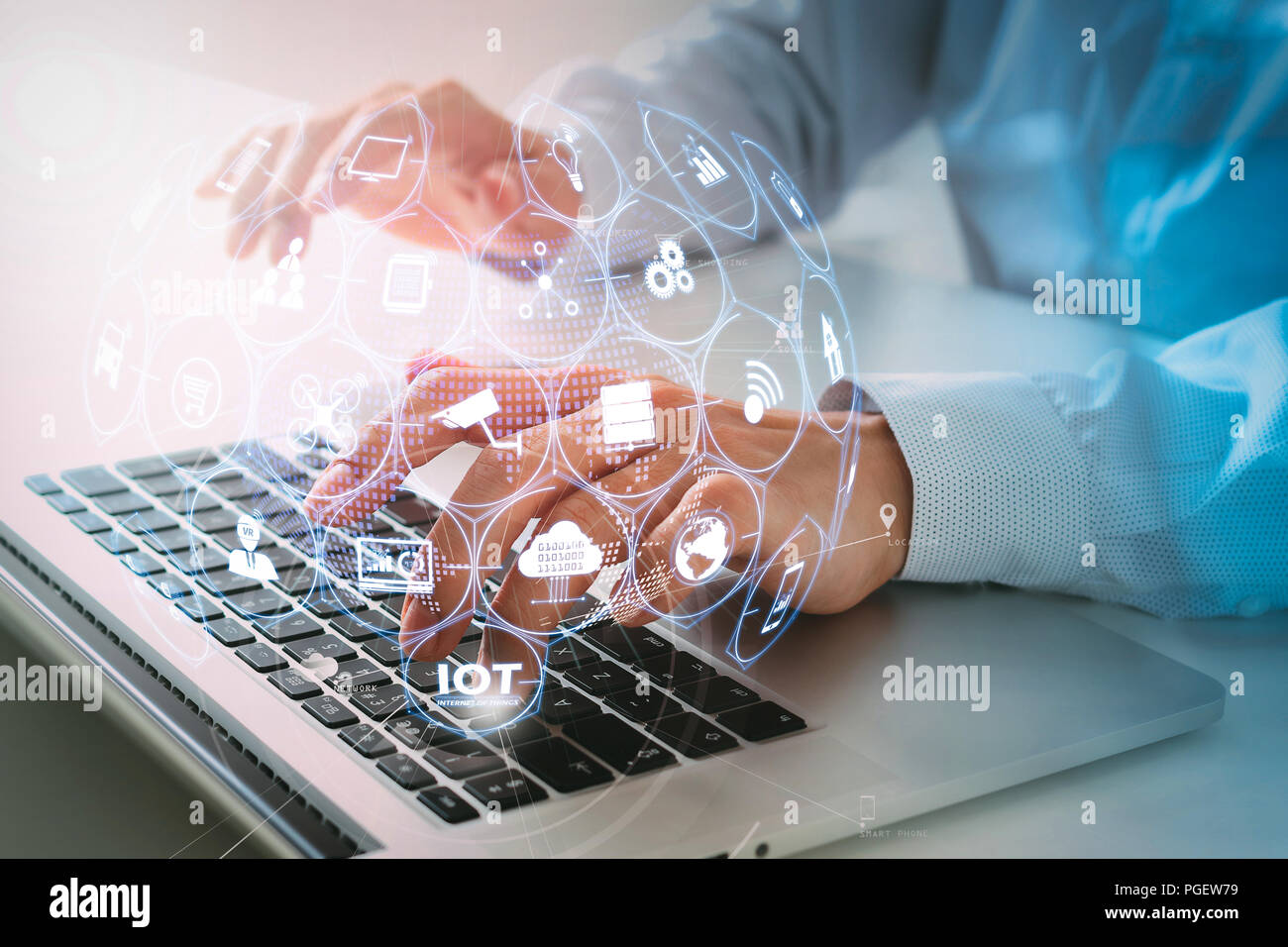 Internet of Things (IOT) technology with AR (Augmented Reality) on VR ...