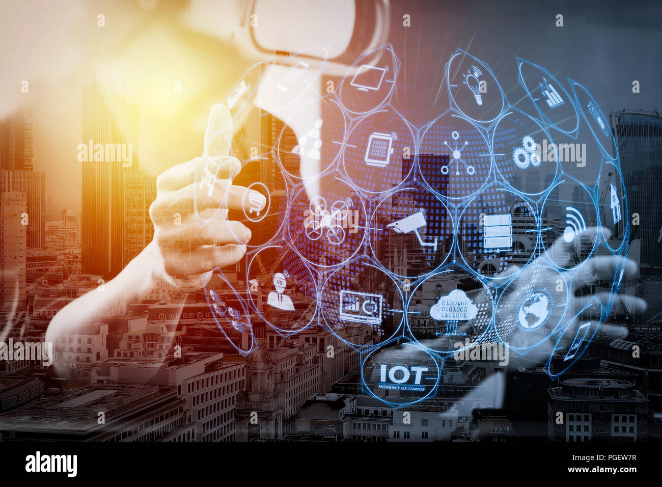 Internet of Things (IOT) technology with AR (Augmented Reality) on VR ...