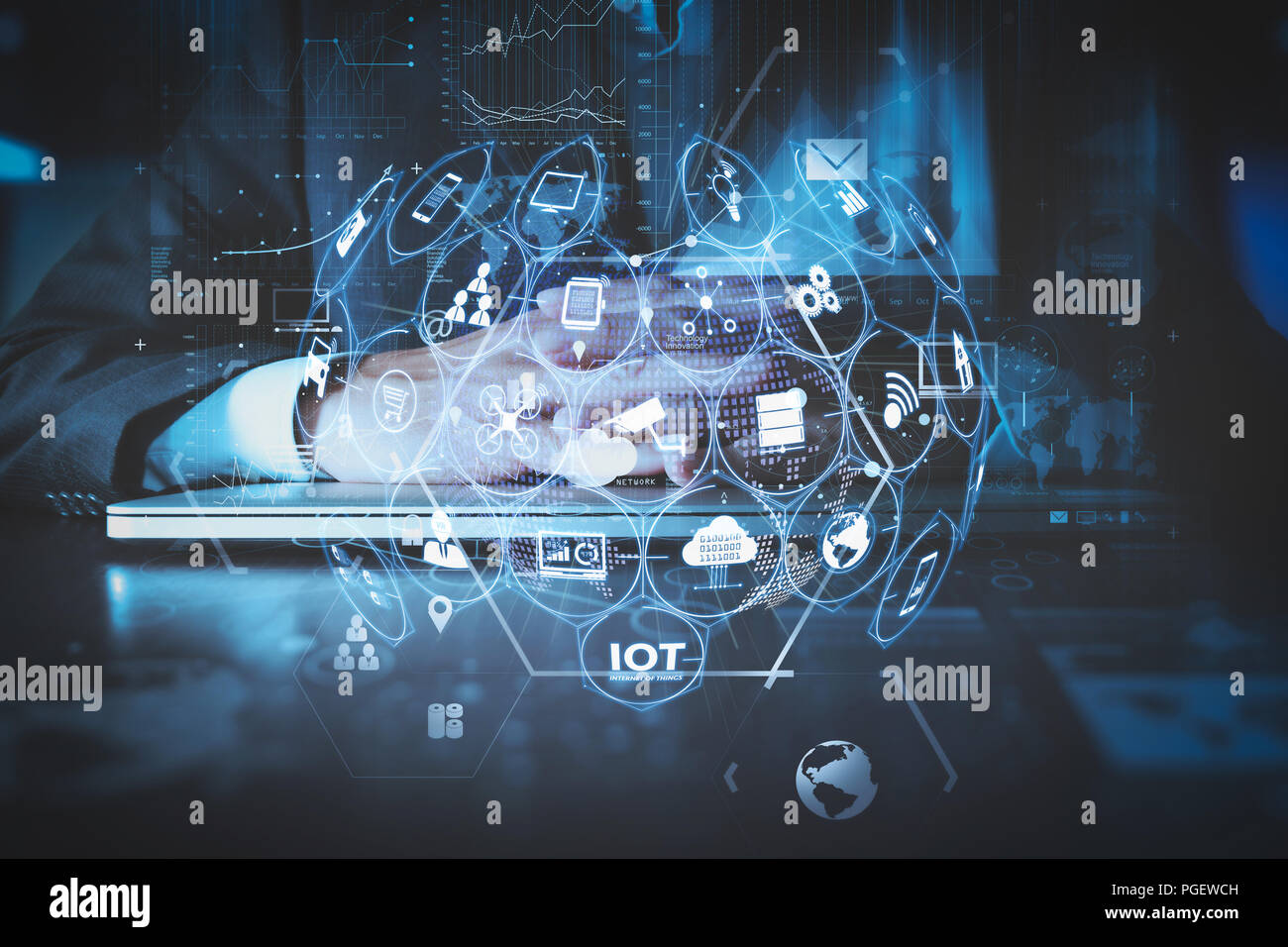 Internet of Things (IOT) technology with AR (Augmented Reality) on VR ...