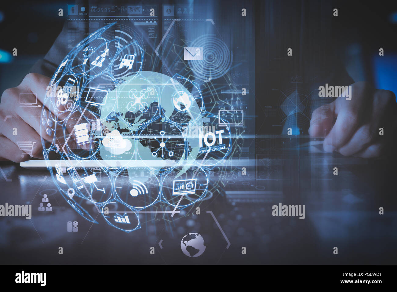 Internet of Things (IOT) technology with AR (Augmented Reality) on VR ...