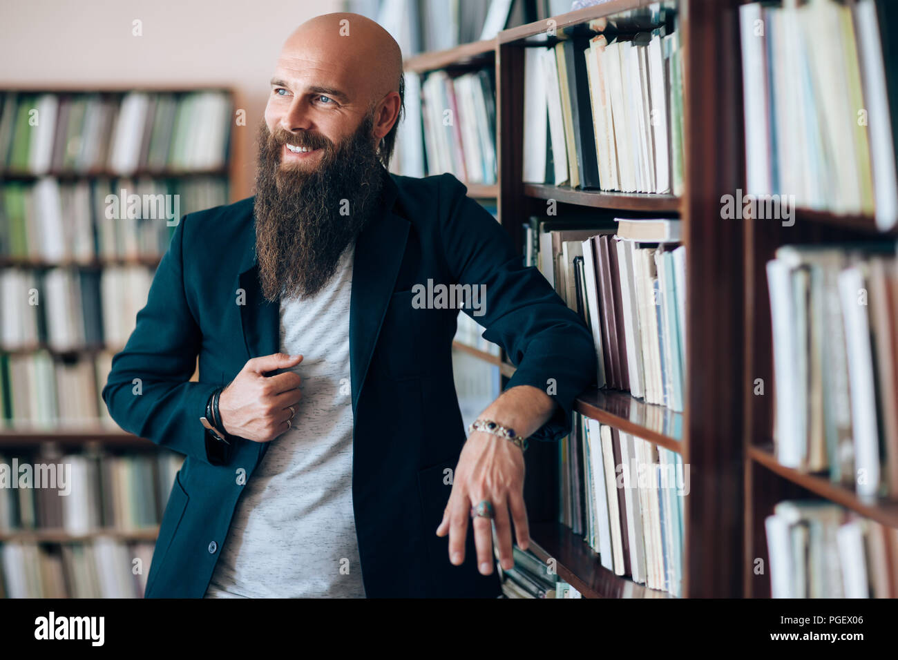 Positive man hipster in hi-res stock photography and images - Alamy