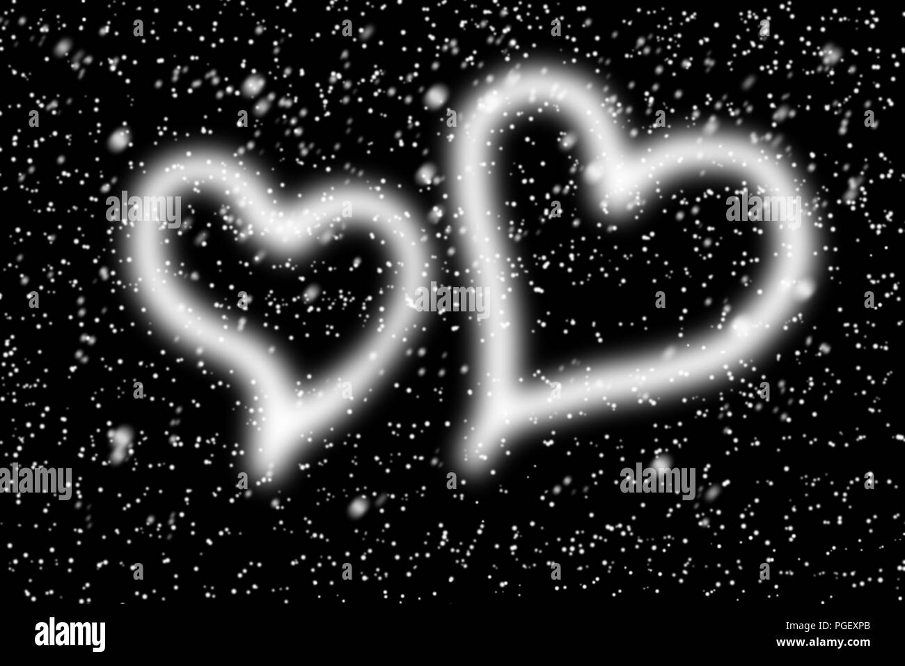 Snow falling night sky hi-res stock photography and images - Alamy