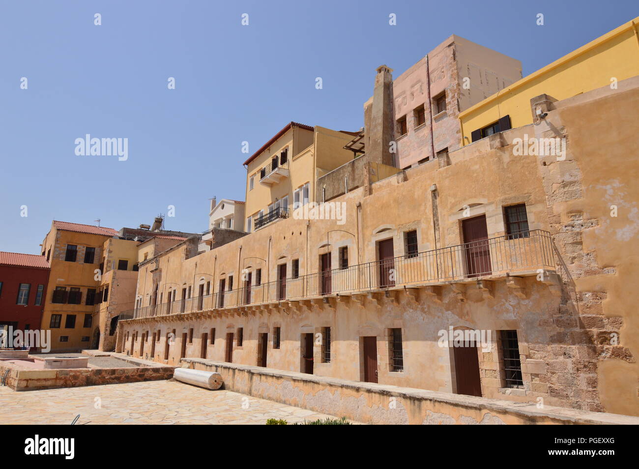 Harbour flag chania hi-res stock photography and images - Alamy