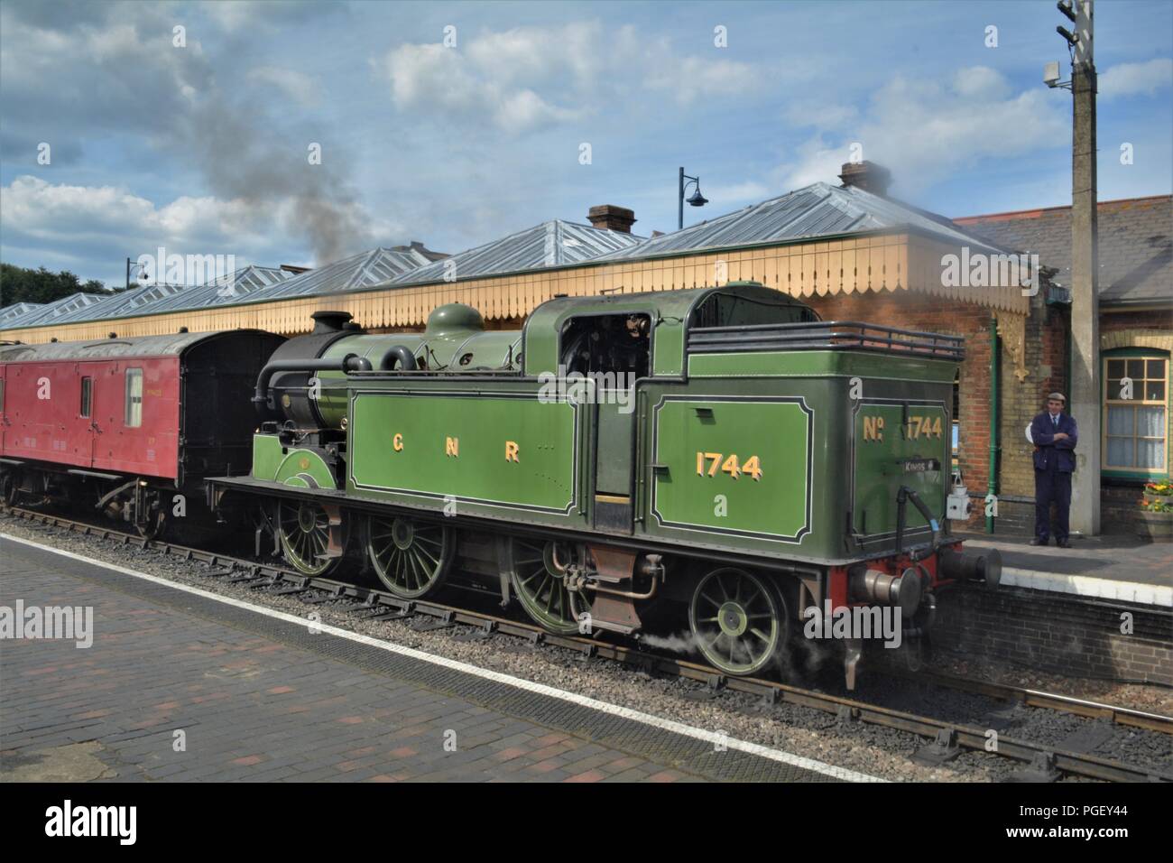 Green steam train hi-res stock photography and images - Alamy